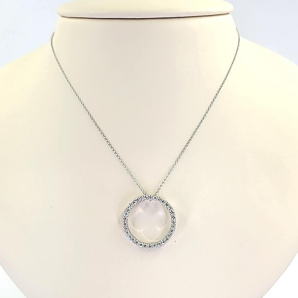 Diamond Circle of Life Pendant Necklace at 1stDibs