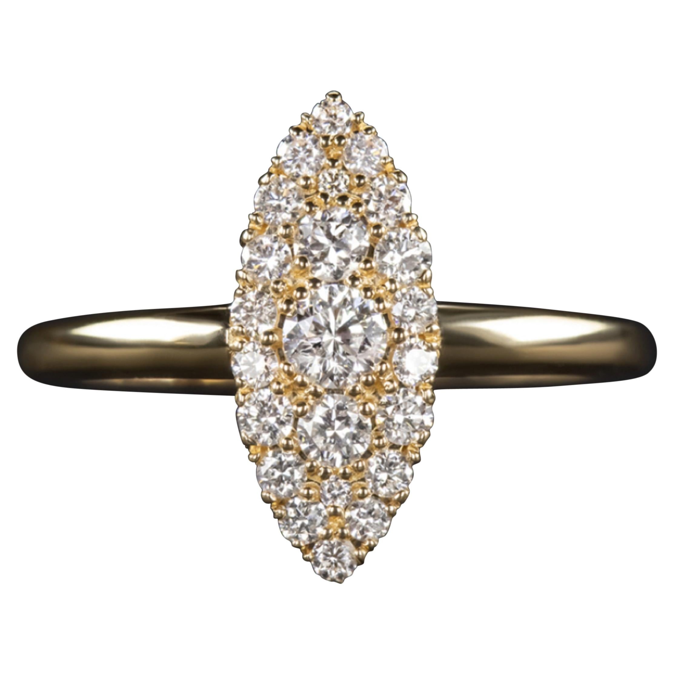 Delightful Diamond Snowflake Cluster Ring at 1stDibs | snowflake ...