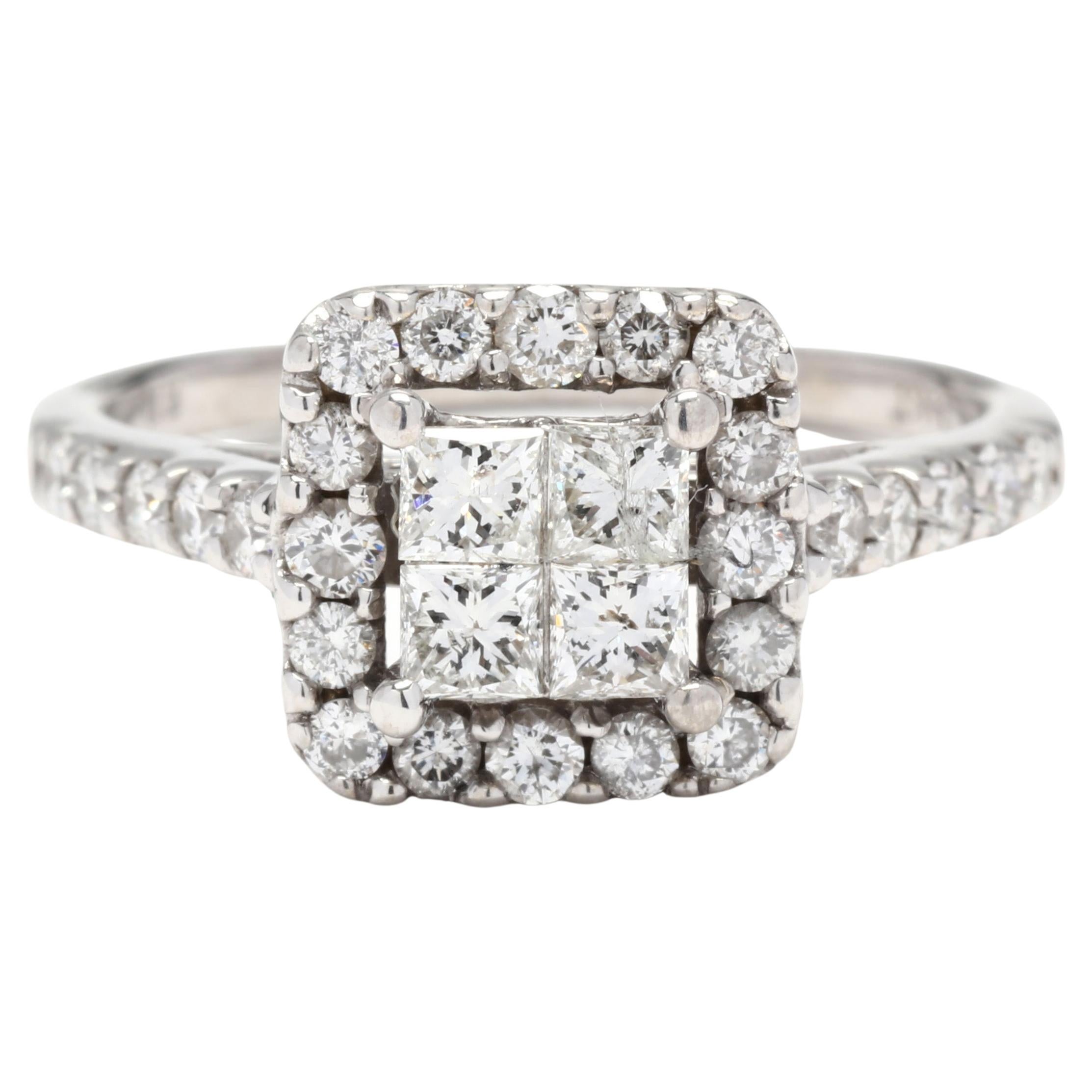 Edwardian 14kt Two-Tone Star Sapphire and Diamond Cluster Ring at ...