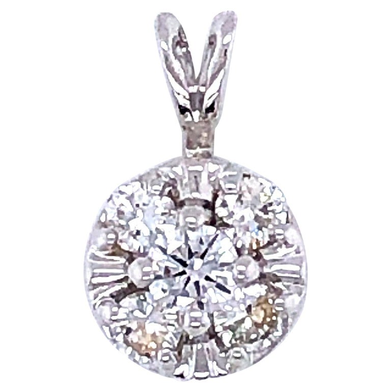 Diamond Cluster Pendant at 1stDibs