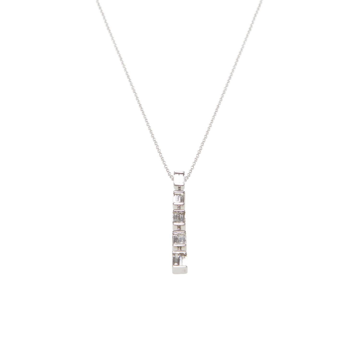 Long Diamond Pendant Necklace For Sale at 1stDibs | long diamond ...