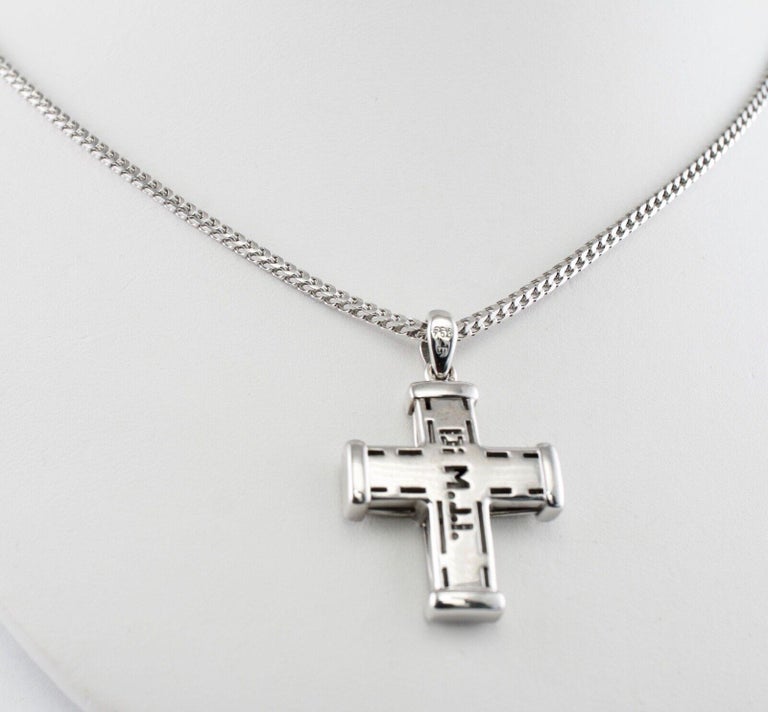 Diamond Cross Necklace Cross Pendant 18K Gold by Di Modolo For Sale at ...