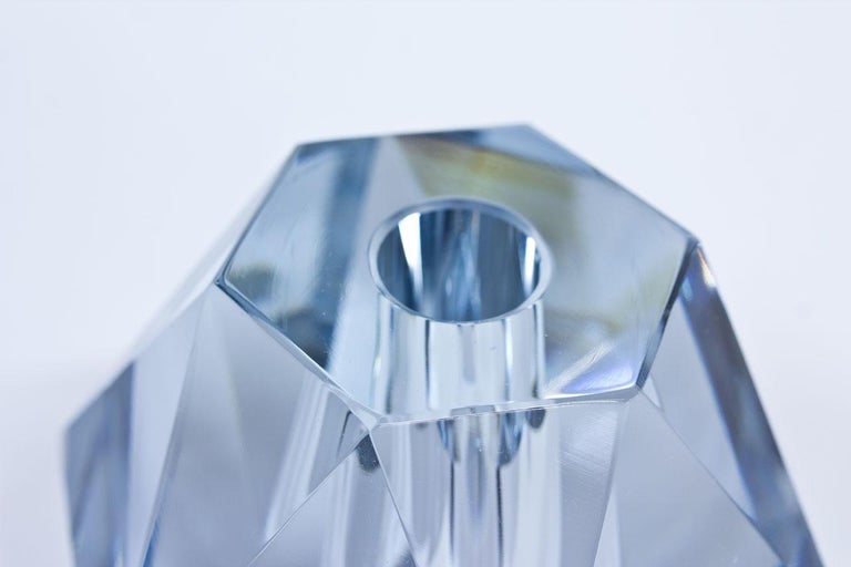 Diamond Crystal Glass Vase by Strömbergshyttan, Sweden, 1950s at ...