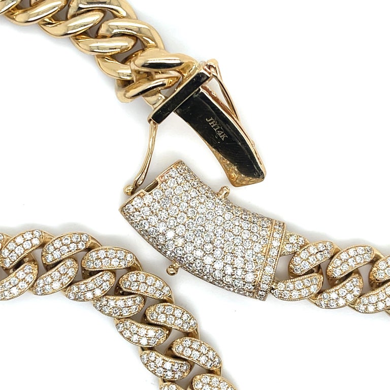 Diamond Cuban Link Necklace For Sale at 1stDibs