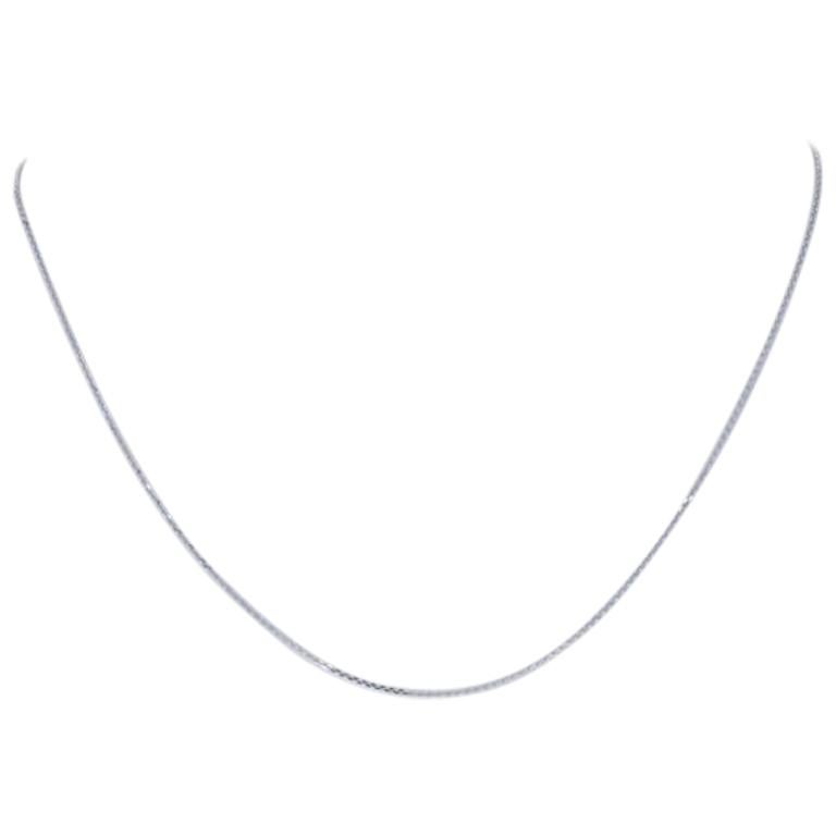 14 Karat Yellow Gold 0.13 Carat Diamond Lobster Claw Link Chain ...