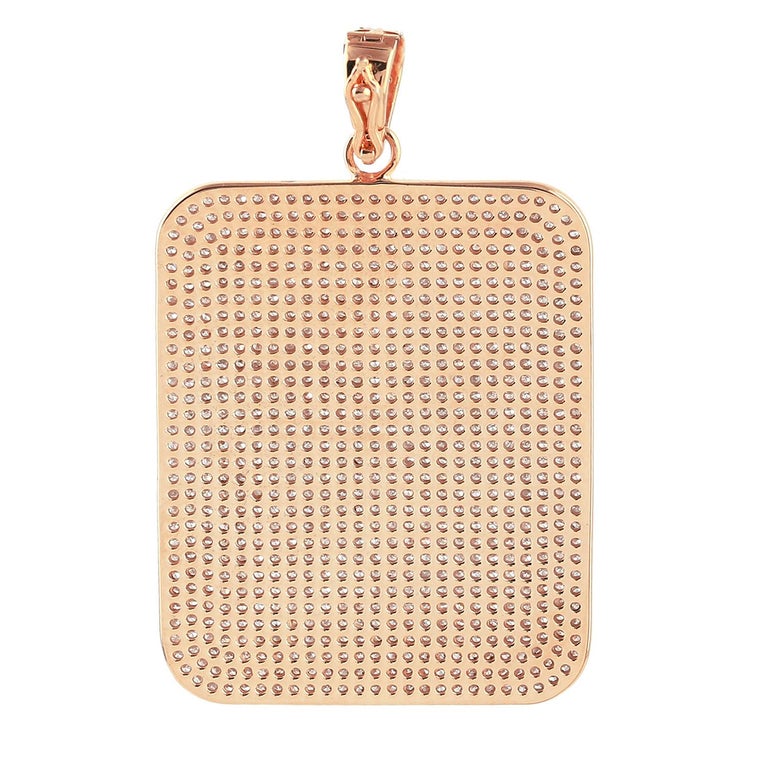 Diamond Dog Tag Pendant in 10 Karat Gold at 1stDibs | 10k gold dog tags ...
