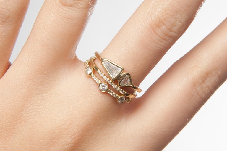 Diamond Doublet Band For Sale (Free Shipping) at 1stDibs