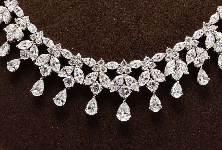 Diamond Drop Necklace For Sale at 1stDibs
