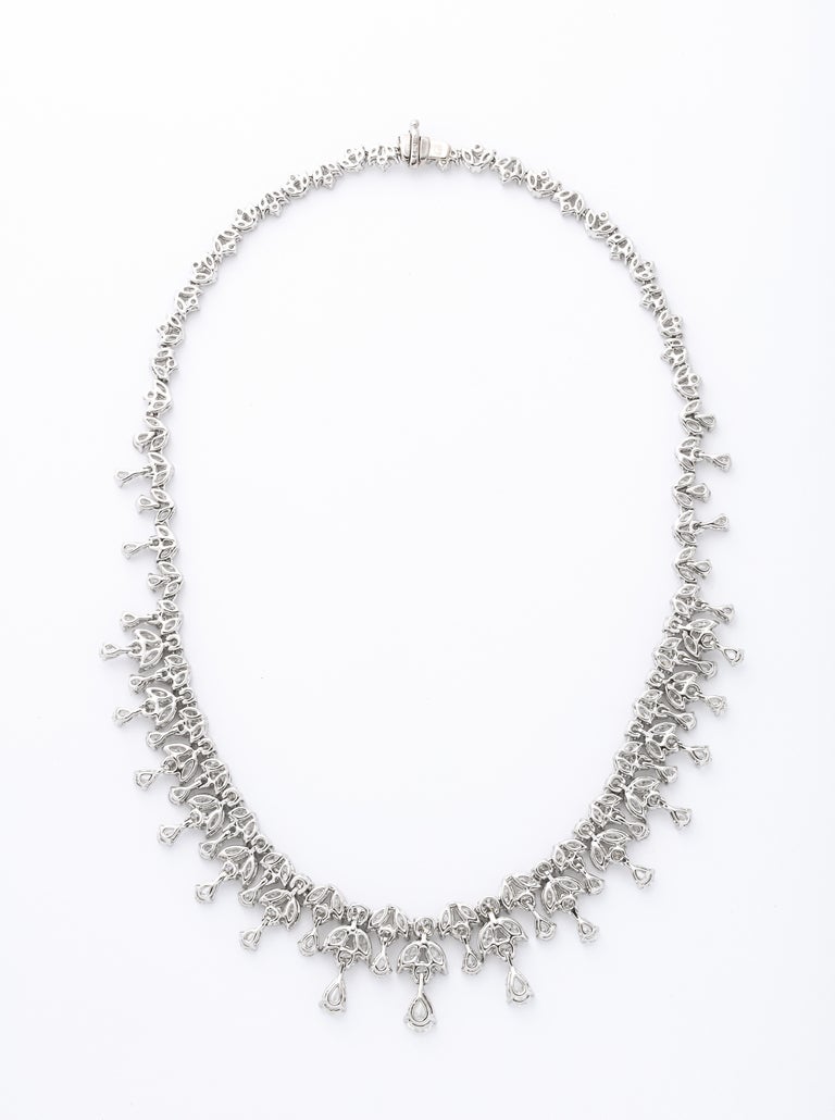 Diamond Drop Necklace For Sale at 1stDibs