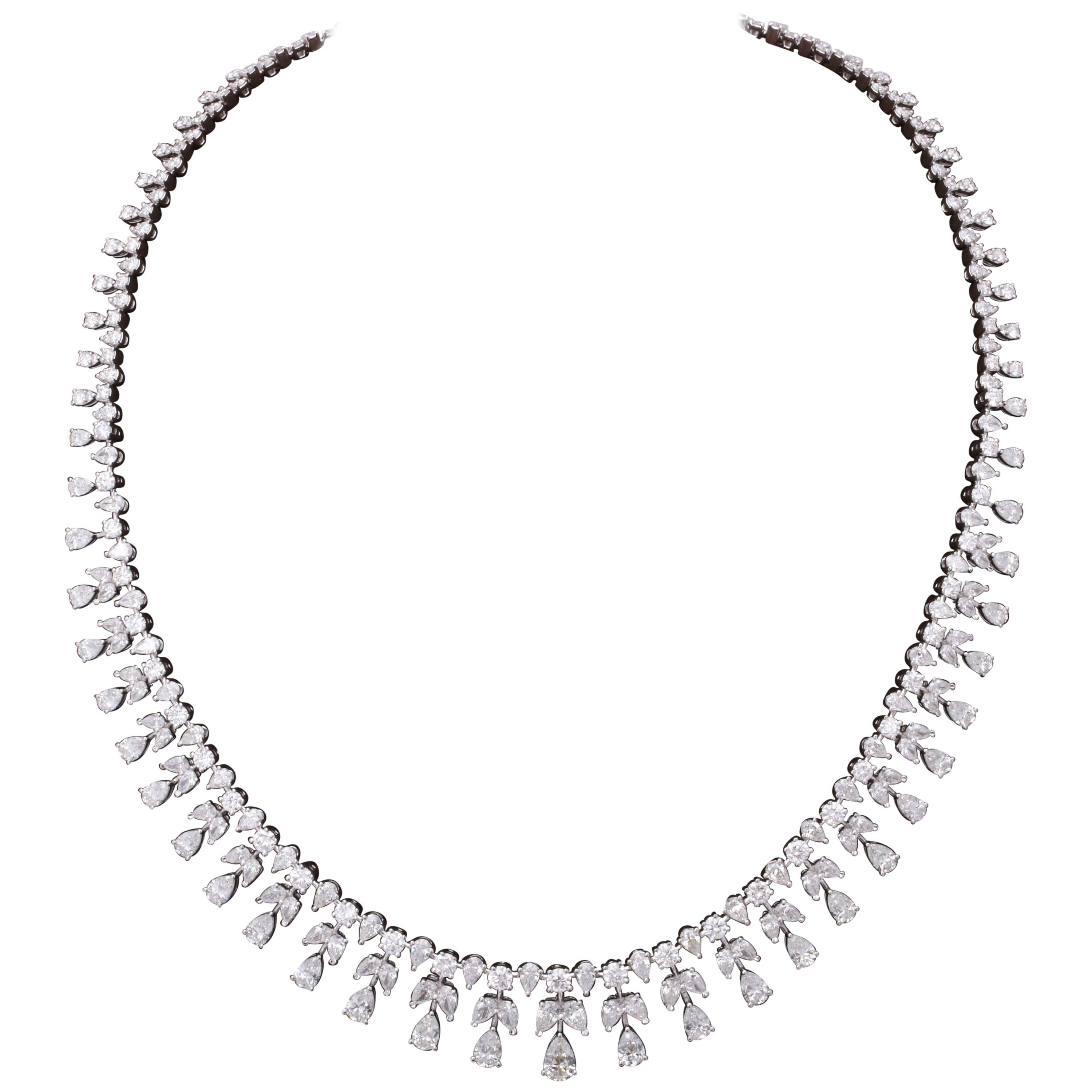 Grand Diamond Drop Necklace For Sale at 1stDibs | grand diamond ...