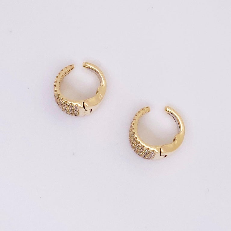 Diamond Ear Cuff Set 14K Yellow Gold Diamond Earring Cuffs 1/2 Carat 0. ...