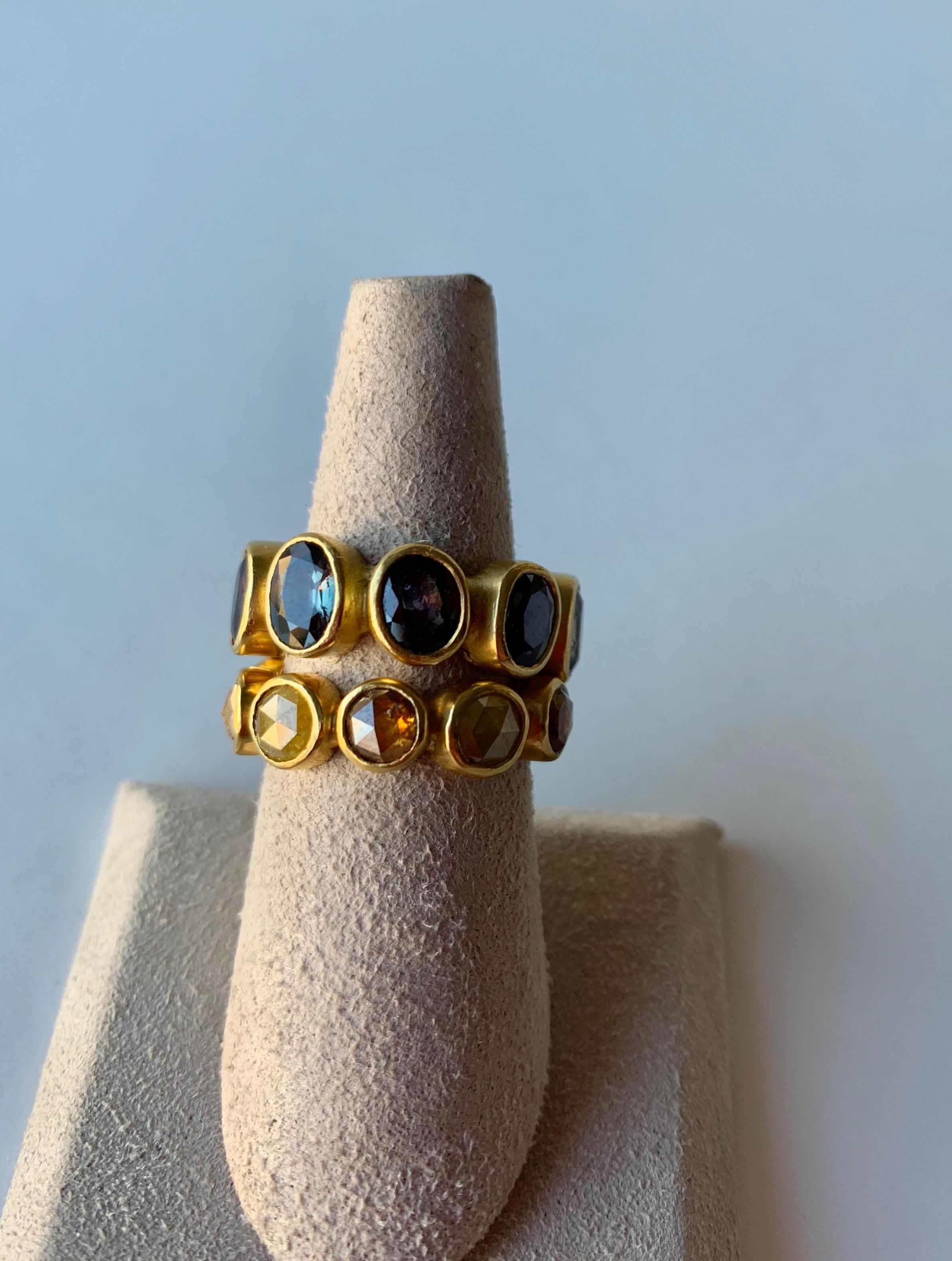 Diamond Eternity Ring 22 Karat Gold Yellow Gold at 1stDibs | yellow ...