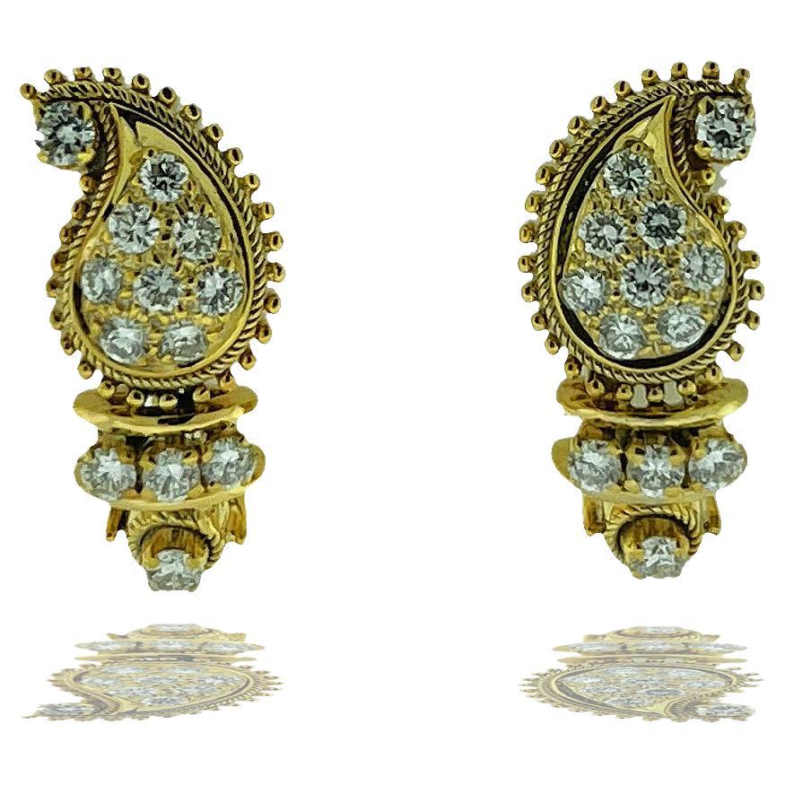 Gianmaria Buccellati Braided Yellow and White Gold Filigree Earrings at ...
