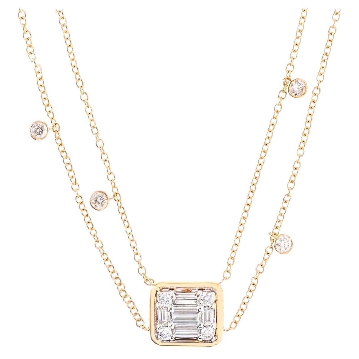 Art Deco Diamond Panel Pendant at 1stDibs
