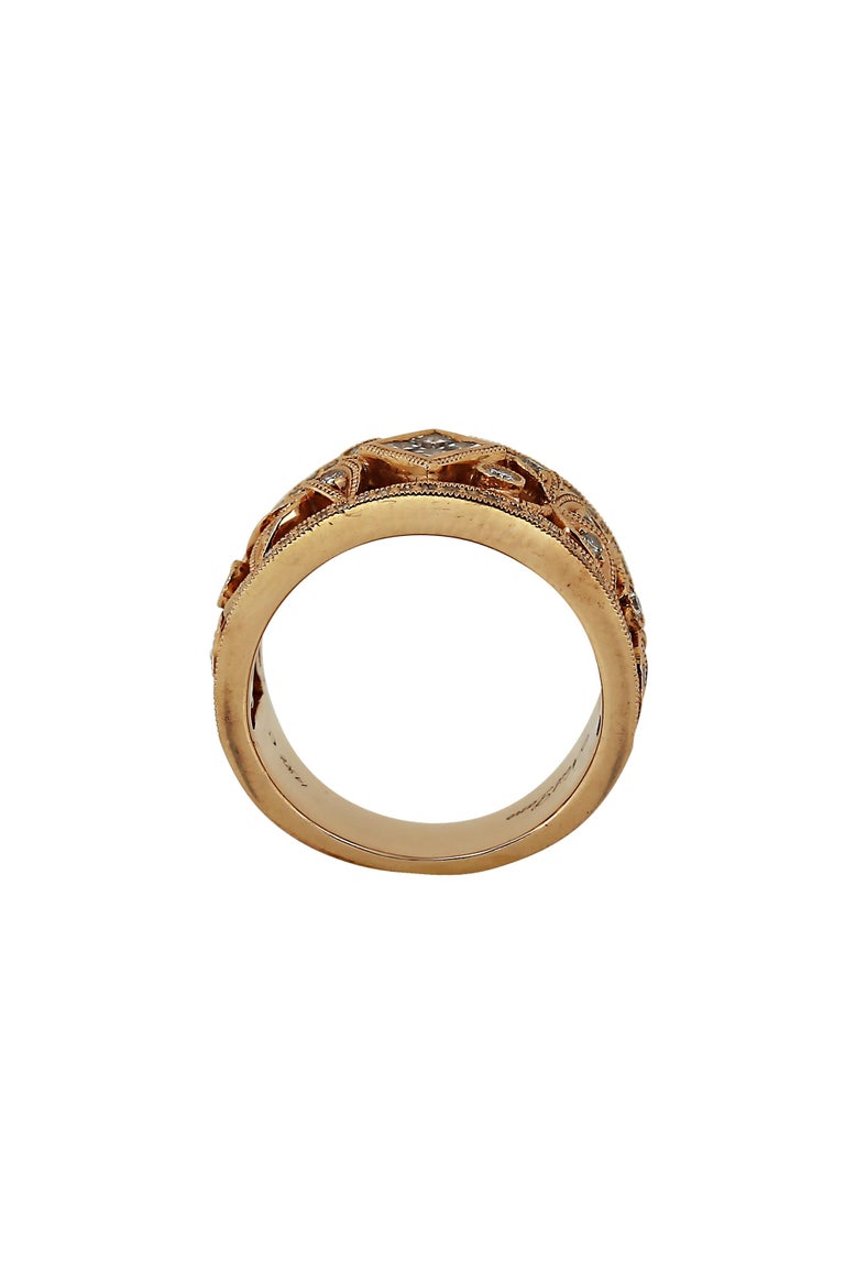 Diamond Floral Band Ring by Neil Lane For Sale at 1stDibs