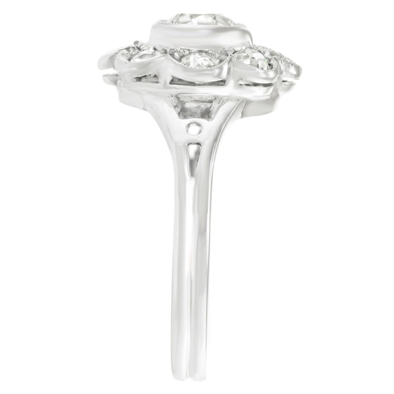 Diamond Floret Ring For Sale at 1stDibs