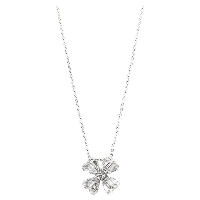 18 Karat Seidengang Diamond Necklace Yellow White Gold 0.72 Carat at ...