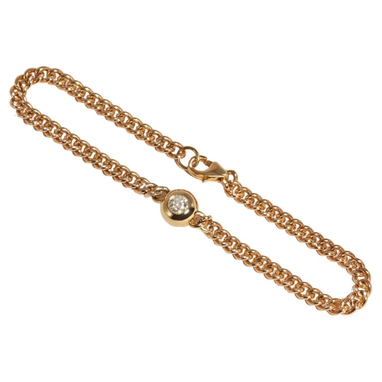 Diamond Form Pendant, 14k Curb Chain For Sale at 1stDibs