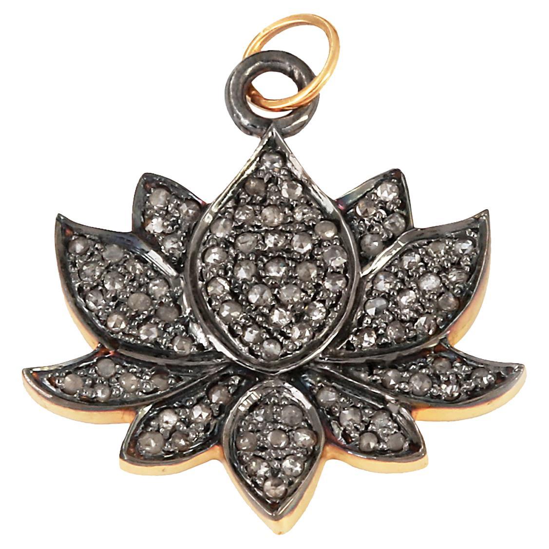 1.20cts Diamond and 925 sterling Silver Pendent For Sale at 1stDibs