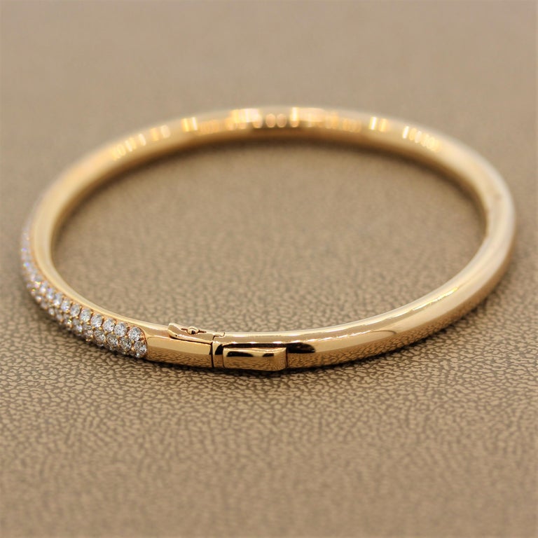 Diamond Gold Hard Bracelet For Sale (Free Shipping) at 1stDibs