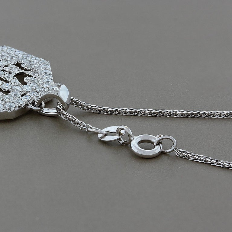 Diamond Gold Octagon Pendant For Sale (Free Shipping) at 1stDibs