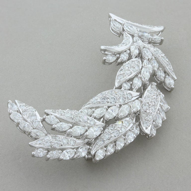 Diamond Gold Wheat Pin Brooch For Sale at 1stDibs | wheatpin