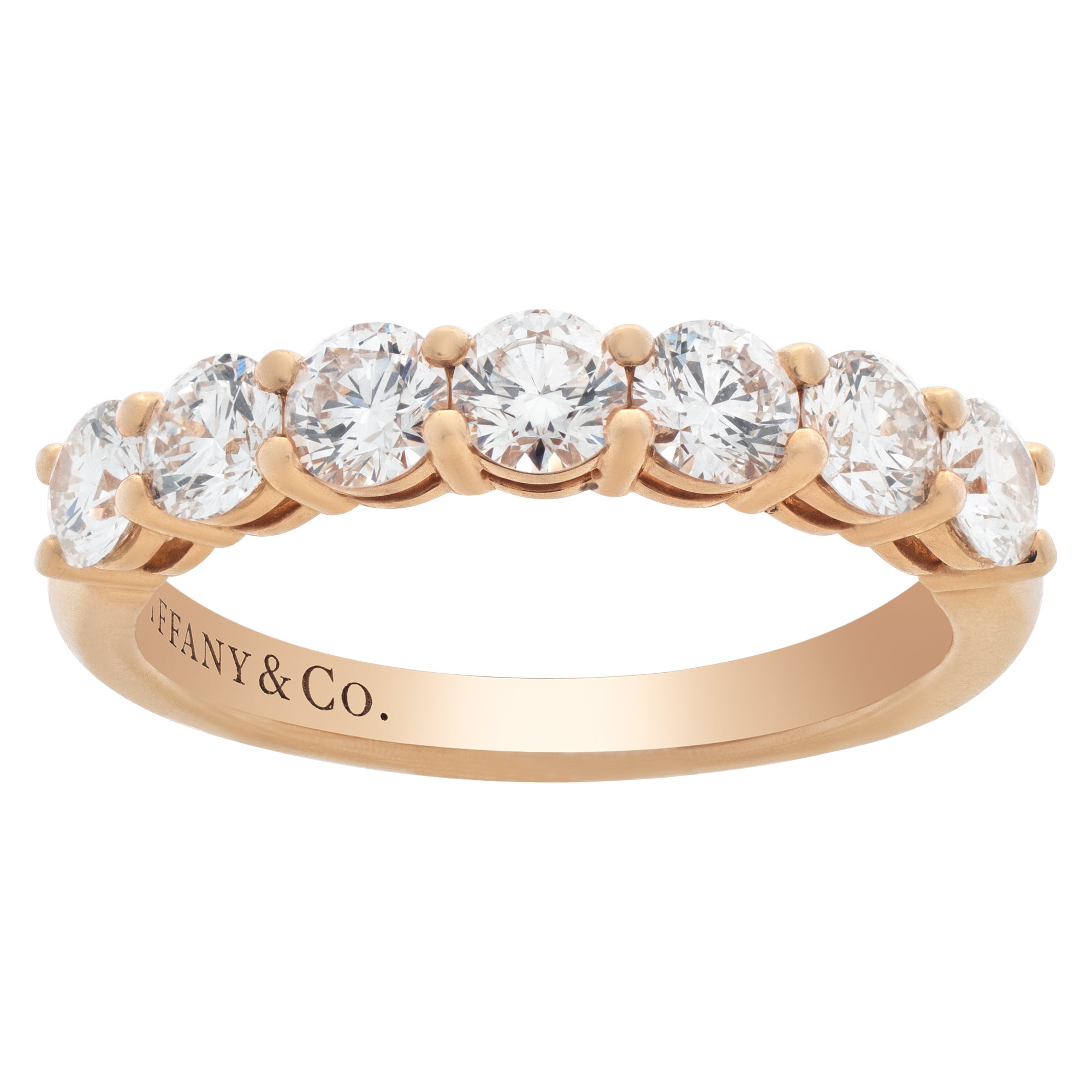 Diamond Half Eternity Band in Rose Gold, Tiffany and Co. Embrace at ...