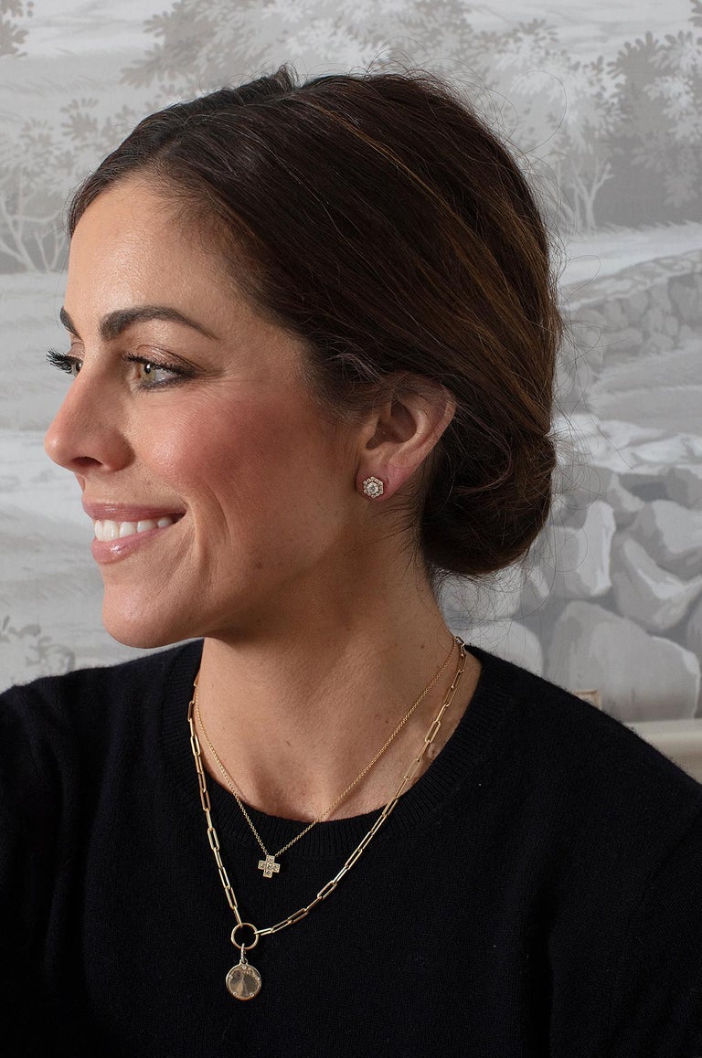 Diamond Heirloom Necklace in 14k Yellow Gold For Sale at 1stDibs