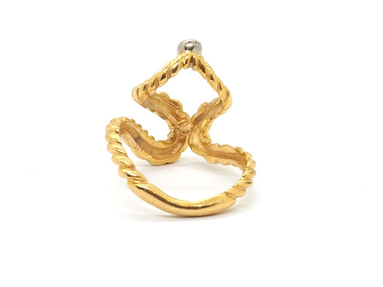 Diamond Interchangeable Bills 18 Karat Yellow Gold Gilbert Albert Ring ...