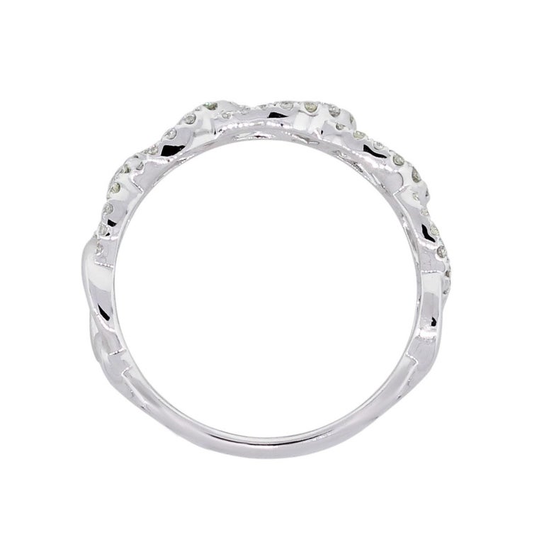 Diamond Interlocking Ring at 1stDibs
