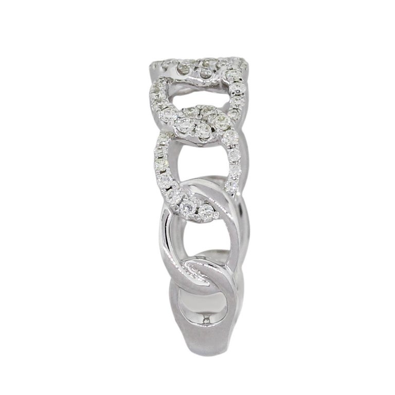 Diamond Interlocking Ring at 1stDibs