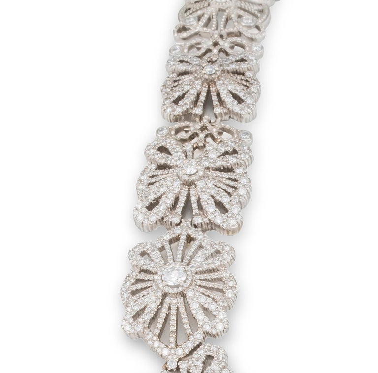 Diamond Lace Necklace For Sale at 1stDibs