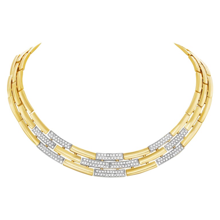 Diamond Link Necklace at 1stDibs