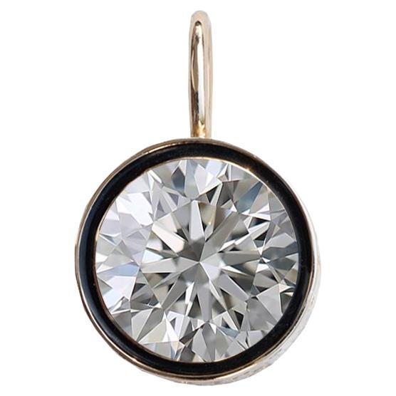 Diamond Emerald Constellation Pendant 10 Karat Gold For Sale at 1stDibs