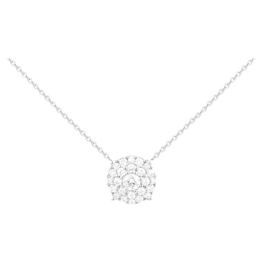 Diamond Necklace, Diamond Sun Pendant For Sale at 1stDibs