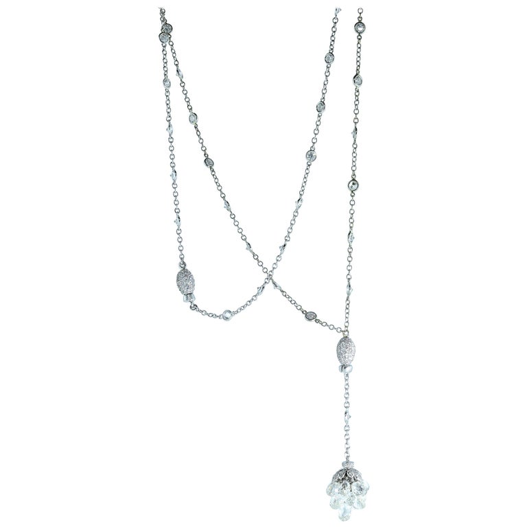 Diamond Necklace Easily Convertible and Wearable at 1stDibs