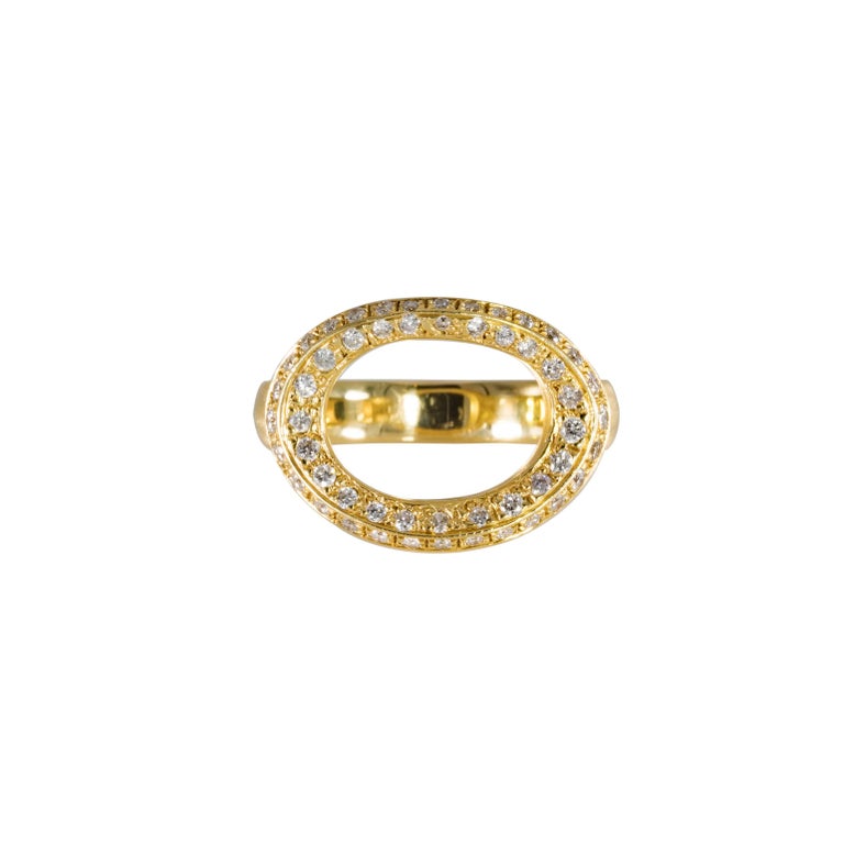 Diamond 'O' Ring For Sale (Free Shipping) at 1stDibs