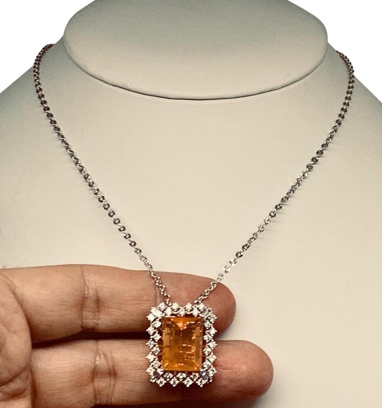 Diamond Opal Ring, Necklace 18k Gold 11 TCW Certified For Sale at 1stDibs
