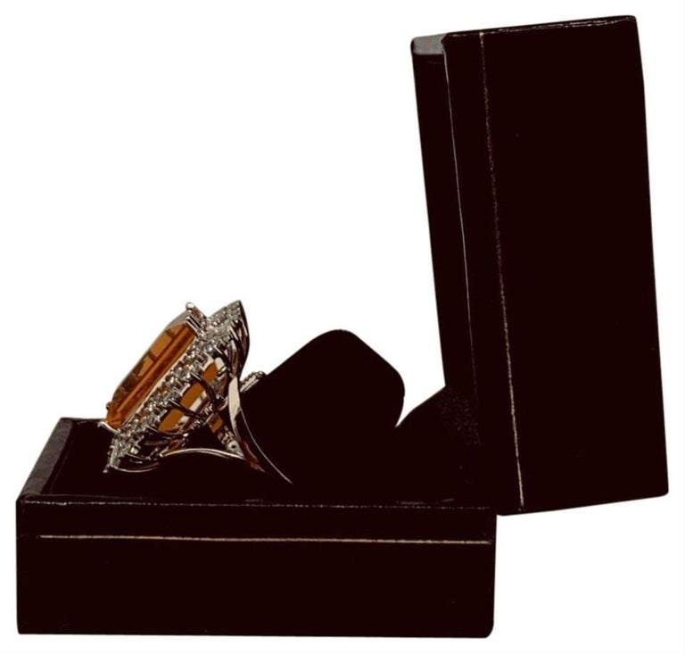 Diamond Opal Ring, Necklace 18k Gold 11 TCW Certified For Sale at 1stDibs