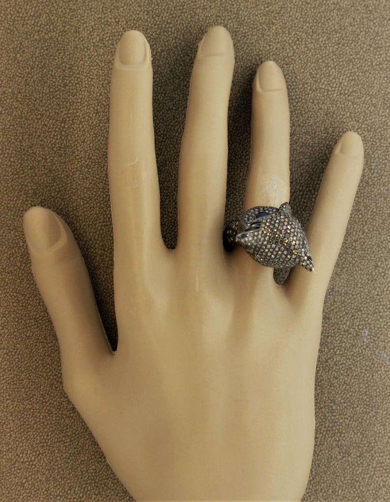 Diamond Owl Gold Life-Like Animal Ring For Sale (Free Shipping) at ...