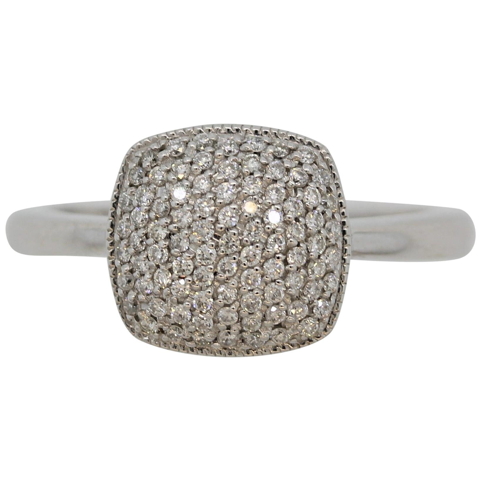 Pave Diamond Large Knot Ring For Sale at 1stDibs