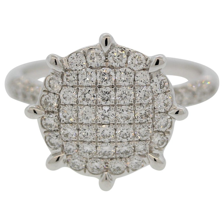 Diamond Pave Gold “Sunshine” Ring For Sale at 1stDibs