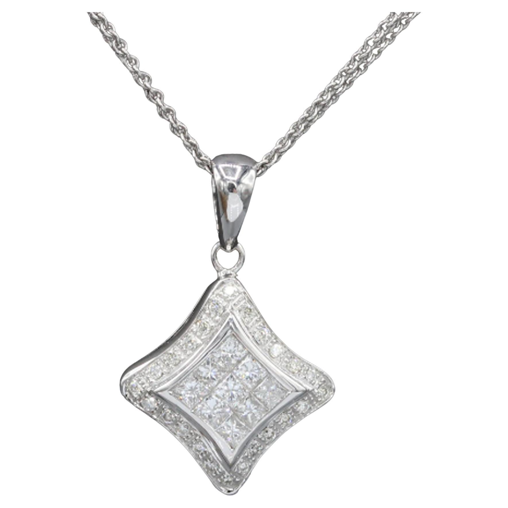 Picchiotti Diamond and Sapphire Invisible Setting White Gold Omega ...