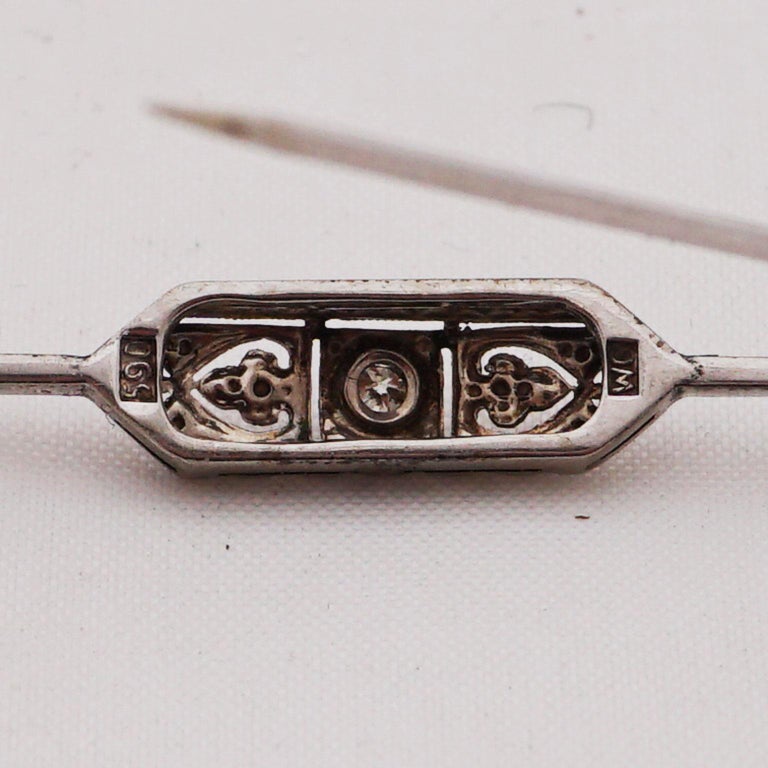 Diamond Pin of Art Deco, 1920s For Sale at 1stDibs