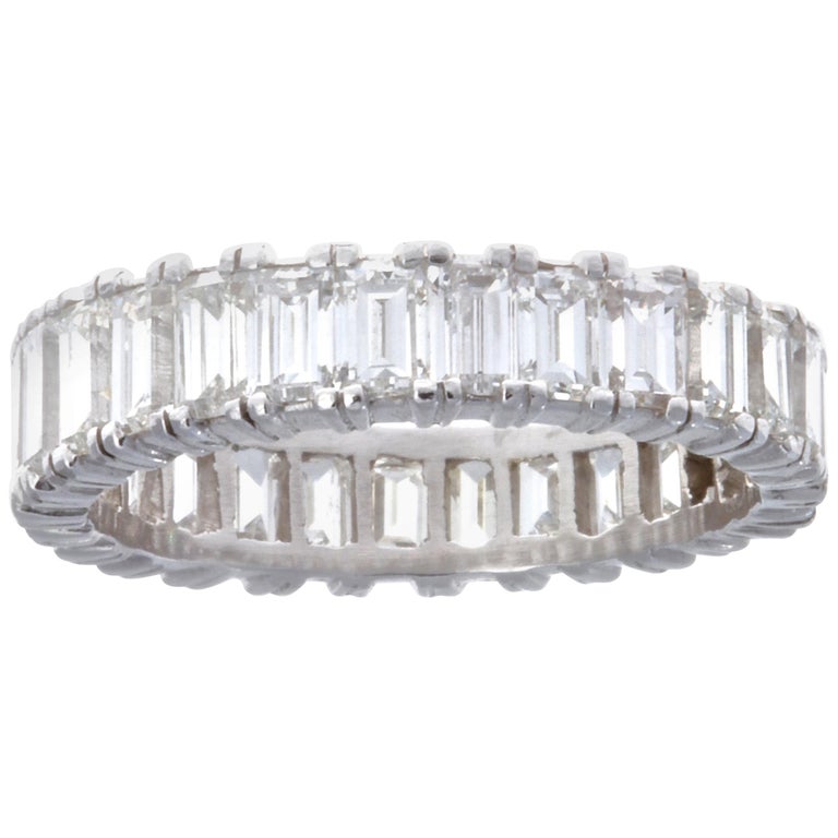 Diamond Platinum Eternity Band at 1stDibs