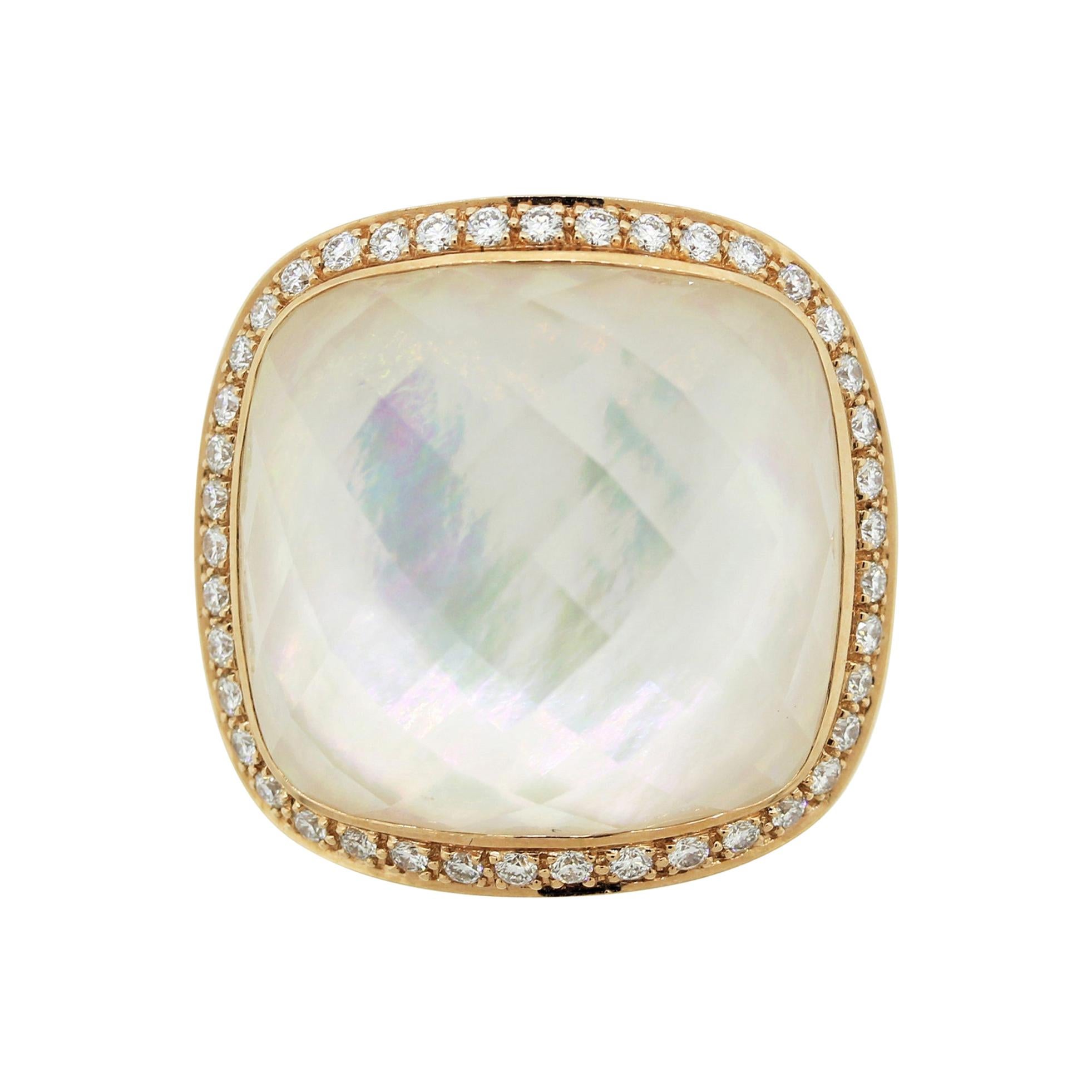 Gold Quartz Diamond Cocktail Ring at 1stDibs | gold quartz ring