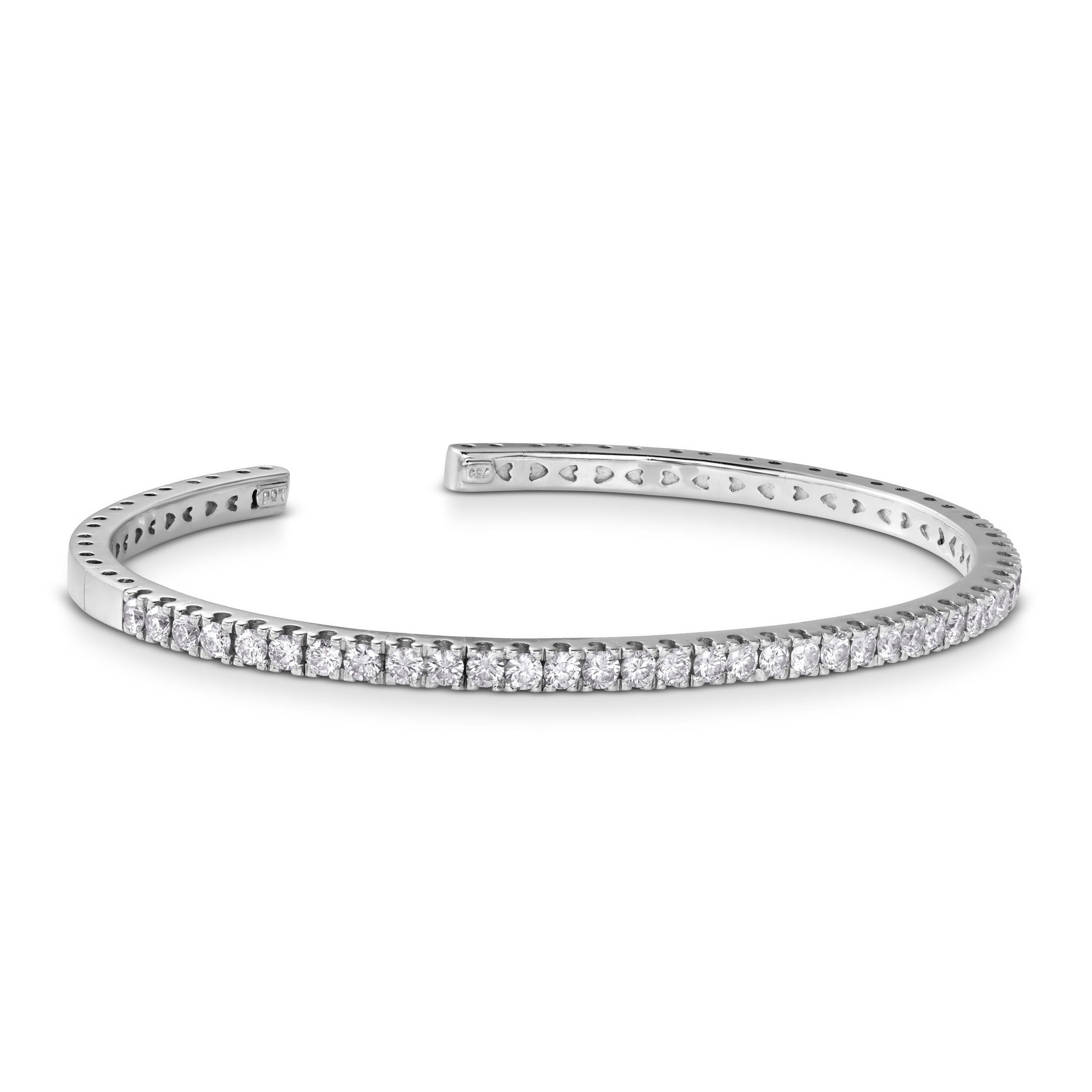 Diamond Retro Gold Bangle Bracelet Estate Fine Jewelry At 1stdibs