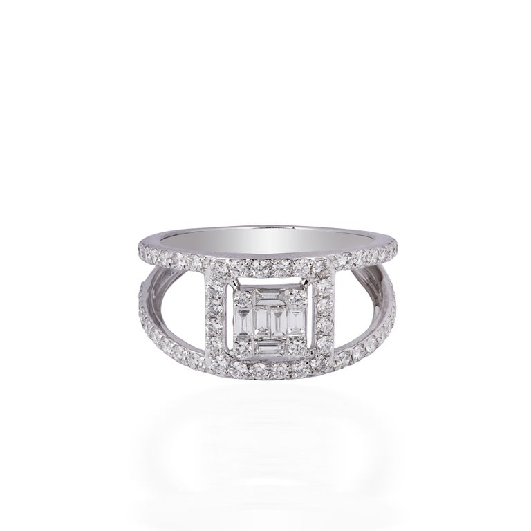 14k gold Diamond Ring For Sale at 1stDibs
