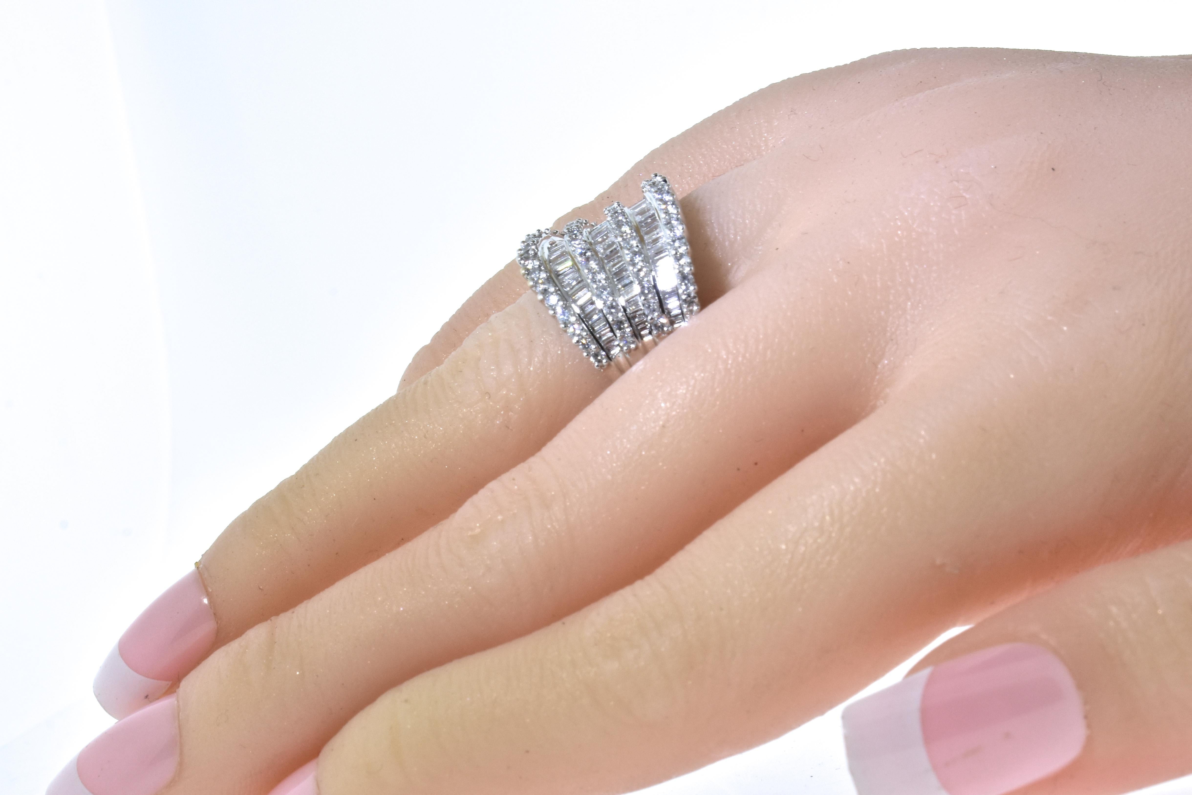 Diamond Ring of Modern Design at 1stDibs | modern design rings, ring ...