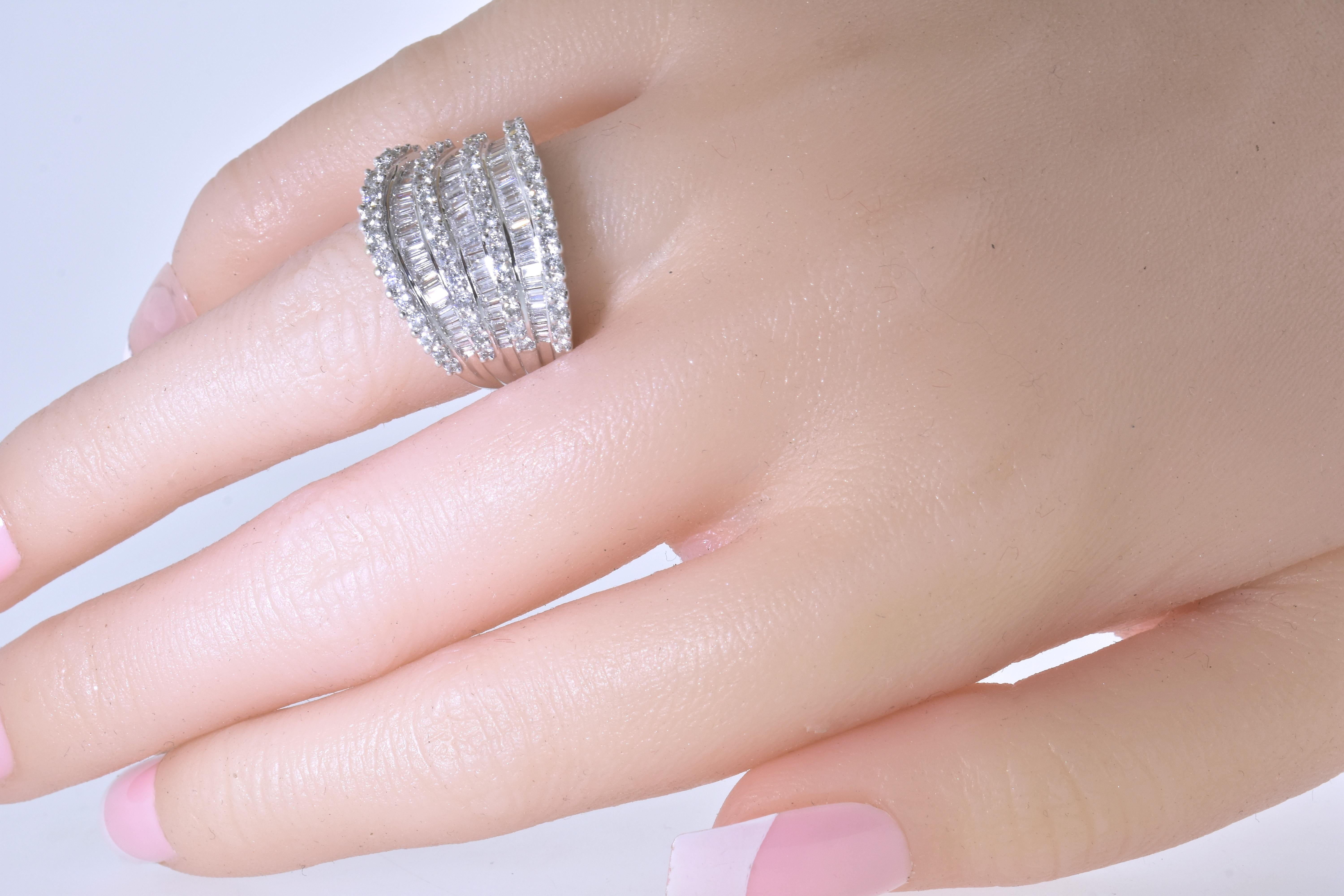 Diamond Ring of Modern Design at 1stDibs | modern design rings, ring ...